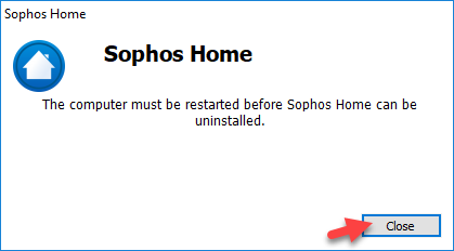 Uninstalling Sophos Home on Windows computers – Sophos Home Help